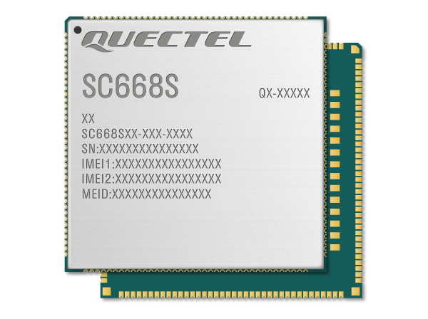 Quectel SC668S-EM 3+32 - moduł Smart LTE || BT 5.0 || WiFi 5 || UMTS || GSM || GNSS \ 32 GB + 3 ...