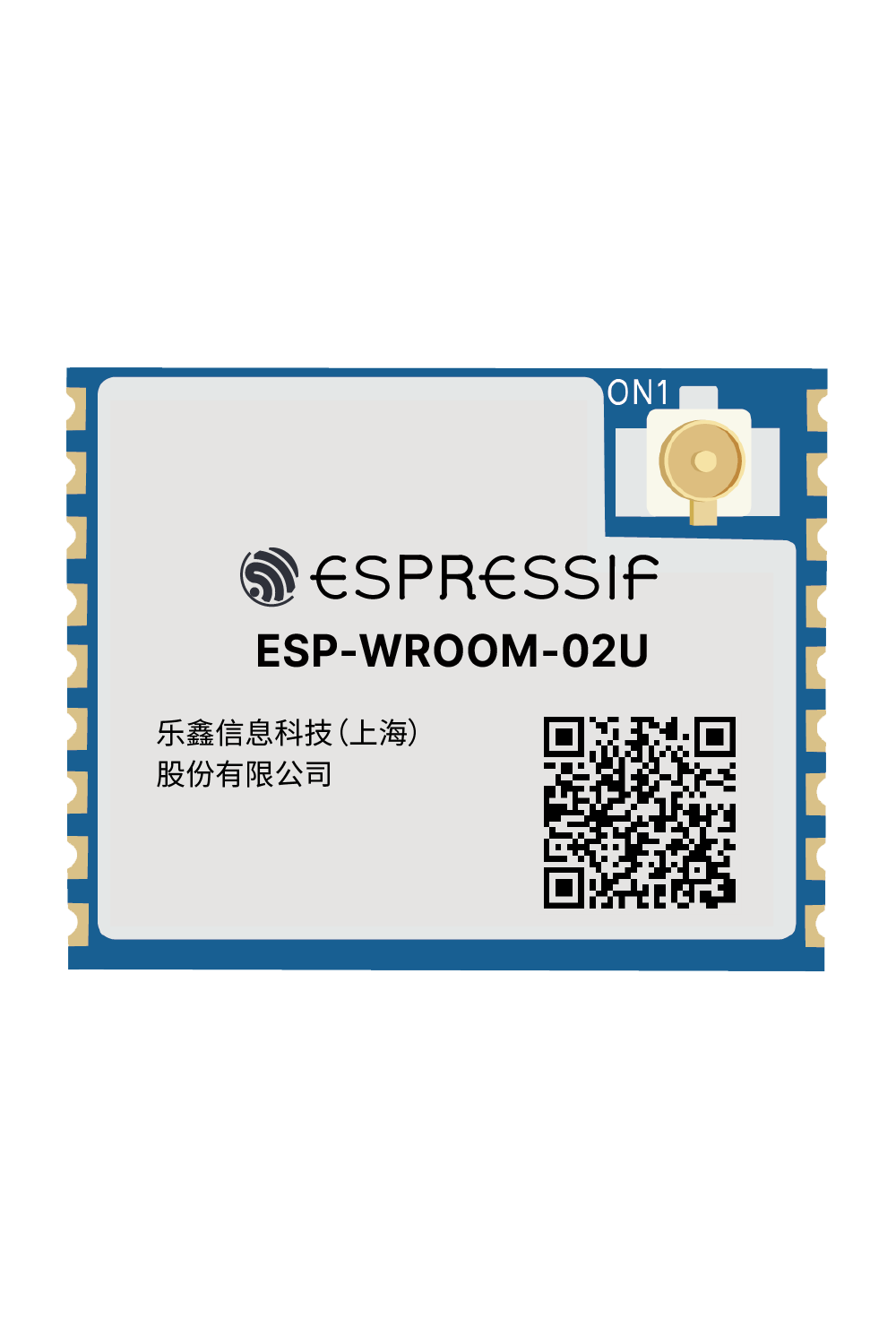 Espressif ESP-WROOM-02U-N4 - WiFi module 4 MB \ IPEX | Manufacturers \ Espressif Systems \ Wi-Fi ...