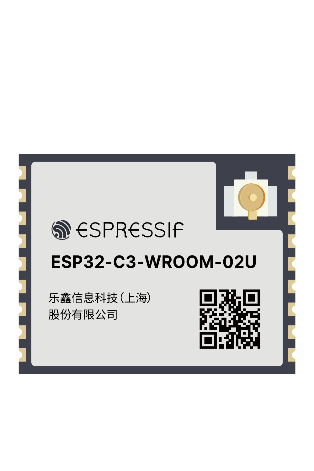 Espressif ESP32-C3-WROOM-02U-N4 - WiFi+BLE module -40...+85°C \ IPEX | Manufacturers \ Espressif ...