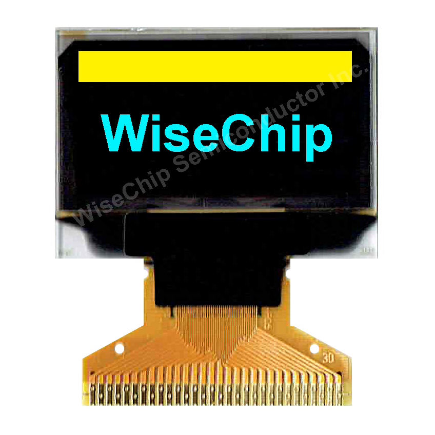 WiseChip 0.96" OLED Display - wyświetlacz dwukolorowy | Producenci \ Wisechip \ Monochromatyczne ...